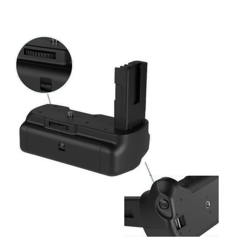 Battery Grip for Nikon D3000/D5000/ D40/D40x/D60 Incl. Ir Remote ...